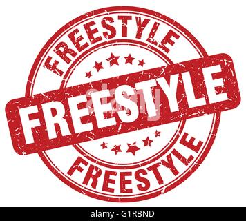 freestyle round grunge isolated stamp Stock Vector Image & Art - Alamy
