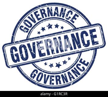 governance blue round grunge stamp on white Stock Vector Image & Art ...