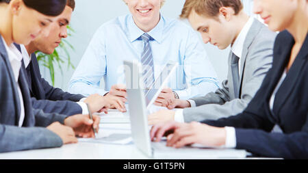 Group of Busy People Working in an Office, technology concept Stock ...