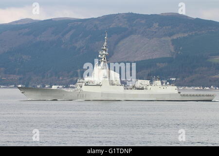 SPS Álvaro de Bazán (F101), a F100-class frigate of the Spanish Navy ...