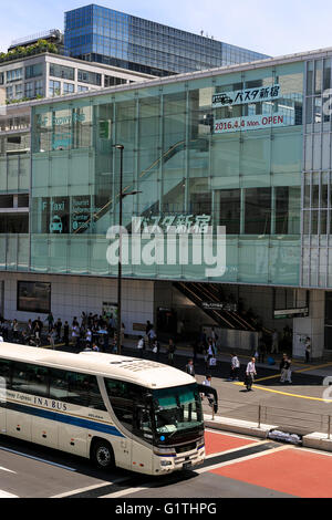 A general view of the Shinjuku Expressway Bus Terminal on May 18, 2016 ...