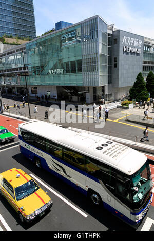A general view of the Shinjuku Expressway Bus Terminal on May 18, 2016 ...