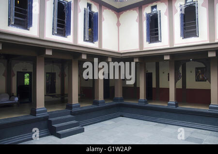Interior view of an old house (wada) named Dhepewada, Girivan, Near ...