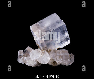 Sodium chloride (rock salt, halite, table salt), crystal structure ...