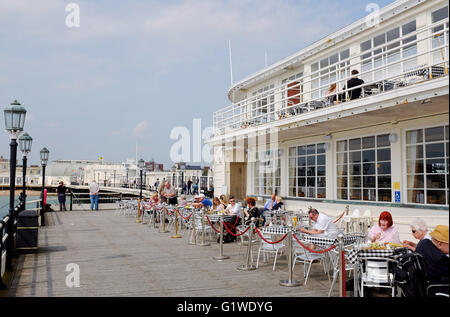Cafe of the Worthing Pier, England, UK Stock Photo - Alamy