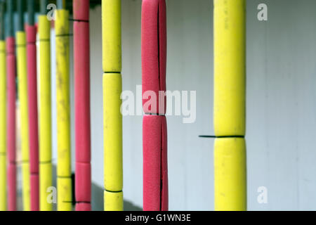 scaffolding, with padding Stock Photo - Alamy