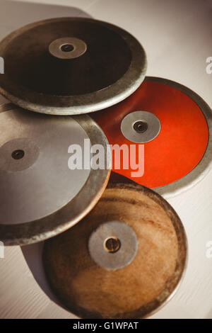 Close up of discus on a table Stock Photo - Alamy