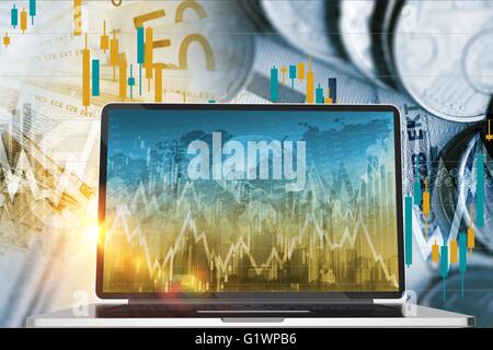 Stock Exchange Trading Forex Finance Graphic Concept Stock Photo - Alamy