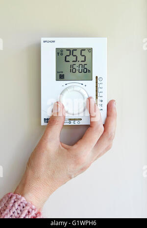 wall thermostat for central heating Stock Photo: 50765686 - Alamy