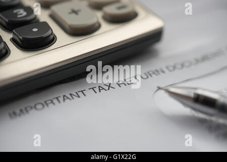 Envelope with important tax return document enclosed Stock Photo - Alamy