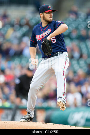 Minnesota Twins pitcher Phil Hughes works out in the bullpen before an ...