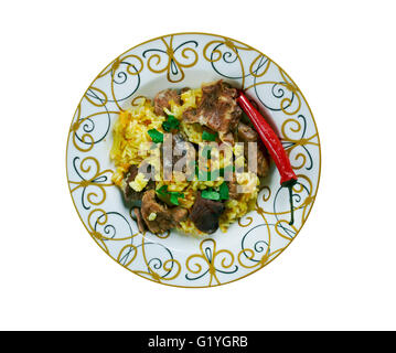 Ruzz bil Khaloot - Libyan rice with liver and almonds.African cuisine ...