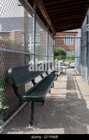 Empty Baseball Dugout Stock Photo - Alamy