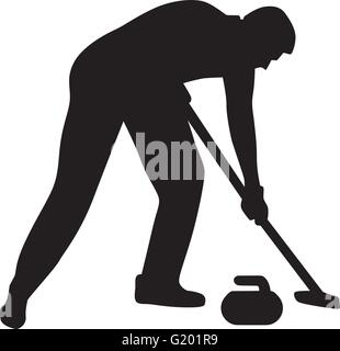 Curling Sweeper Pictogram Stock Vector Image & Art - Alamy