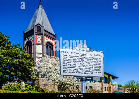 The Fisk University memorial Chapel, built in 1892 is home to the Fisk ...