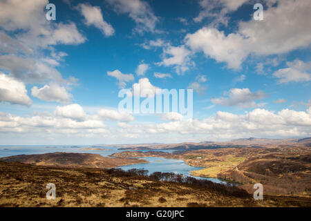 Viewpoint in Drumbeg, Assynt Sutherland Scotland UK Stock Photo - Alamy