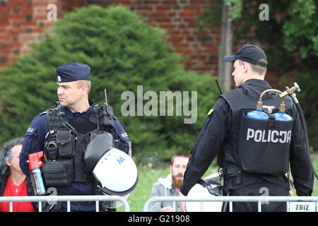 Gdansk, Poland. 21st May, 2016. Polish Police tests new pattern of ...