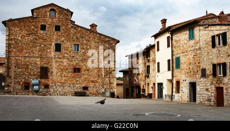 Castellina in Chianti town details, Tuscany Stock Photo - Alamy