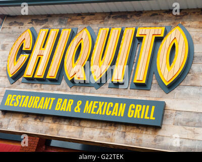 Sign for Chiquito mexican grill and bar Stock Photo - Alamy