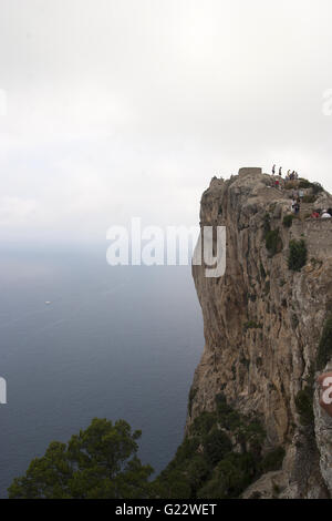 a moody picture of the cliff of Cap de Formentor with a beautiful ...
