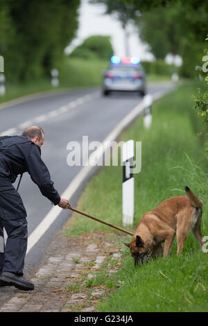 Hoexter-Bosseborn, Germany. 23rd May, 2016. A cross can be seen on the ...