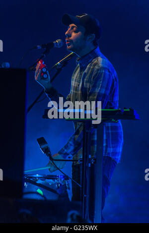 Rome, Italy. 22nd May, 2016. The Italian singer with his band performed ...