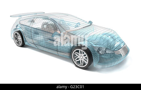 Car design, wire model. My own design Stock Photo - Alamy