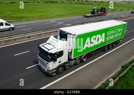ASDA HGV travelling on the M56 motorway in Cheshire UK Stock Photo - Alamy