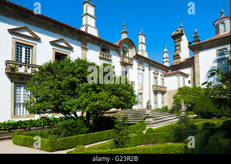 Casa de Mateus manor, Gardens, Mateus, Tras-Os-Montes, Portugal Stock ...
