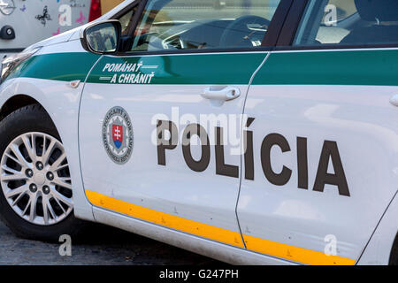 Police car, Filakovo, Slovakia, Europe Slovak police Stock Photo - Alamy