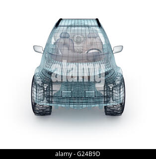 Car design, wire model. My own design Stock Photo - Alamy
