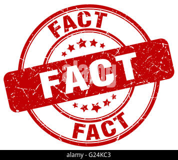 fact red grunge round vintage rubber stamp Stock Photo - Alamy