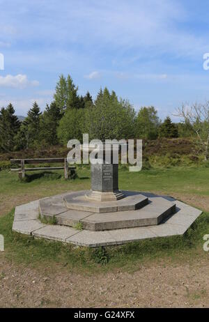 Memorial to Robert Rule on summit of Knock of Crieff Scotland May 2016 ...