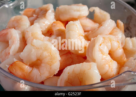 cooked shrimp, tail on, peeled and with the vein removed, sometimes ...