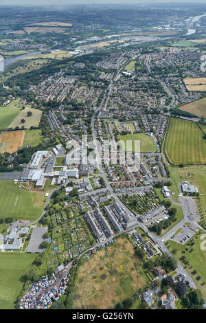 An aerial view of the town of Ryton, Tyne and Wear Stock Photo - Alamy