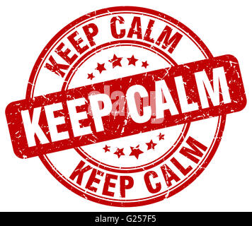 keep calm red grunge vintage stamp isolated on white background Stock ...