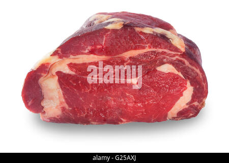 Rib of beef joint isolated on a white studio background Stock Photo - Alamy