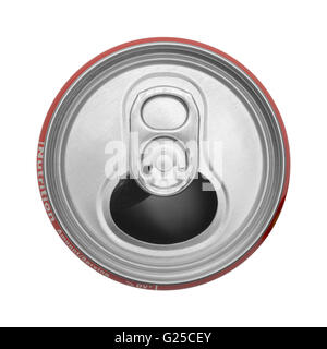 Open Soda Can Top Cut Out on White Stock Photo - Alamy