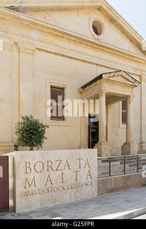 Stock Exchange in Valletta, Malta Stock Photo - Alamy