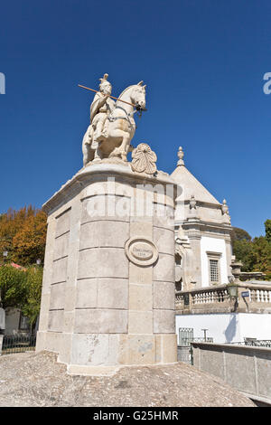Statue of Jesus and Saint Longinus, the Roman soldier who pierced ...