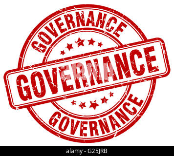 governance red grunge round vintage rubber stamp Stock Photo - Alamy