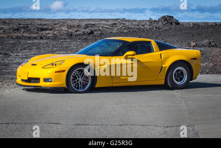 2006 Chevrolet Corvette Z06 American sports car - rear view Stock Photo ...