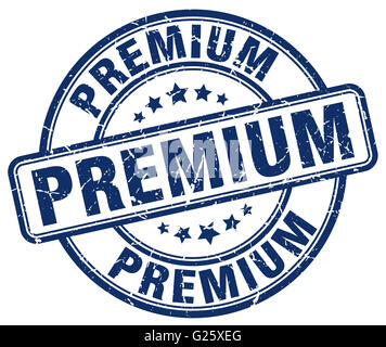 premium blue grunge round vintage rubber stamp Stock Photo - Alamy