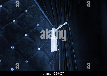 blue silk fabric. wavy fabric texture. High quality photo Stock Photo ...