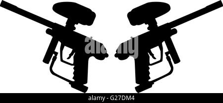 Two guns symbol Stock Vector Image & Art - Alamy