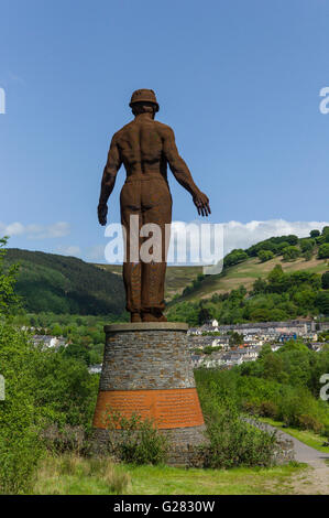 Guardian, Six Bells Mining Disaster Statue Stock Photo - Alamy