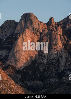 Mountains at sunset, Santa Catalina Mountains, Pusch Ridge Wilderness ...
