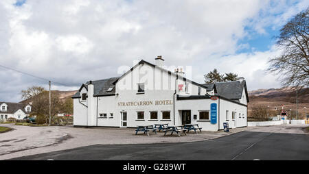 The Strathcarron Hotel at Strathcarron in Highland Scotland Stock Photo ...