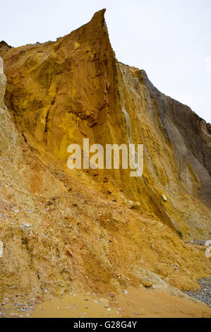 Alum Bay, Cliff Face, Isle of Wight, Hampshire, England Stock Photo - Alamy