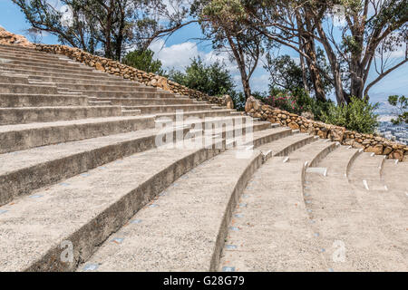 Stairs and amphitheater seating at Mt. Helix Park in La Mesa, a city in ...